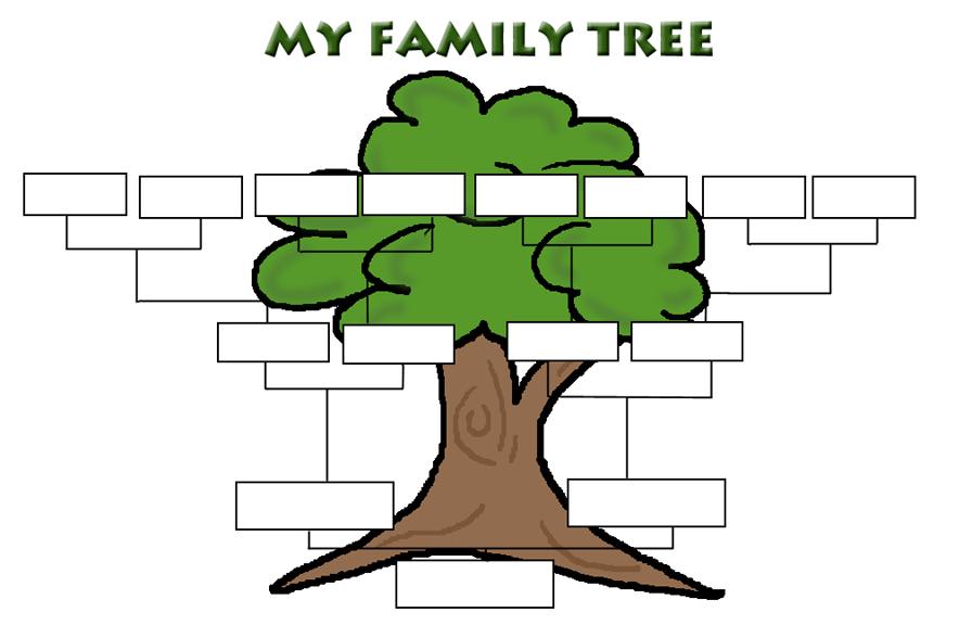 French Family Tree Template For Kids